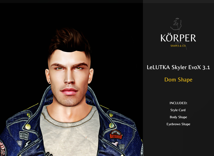 Second Life Marketplace - Korper - DOM Shape (Lelutka Skyler head) Second Life Marketplace - Korper - DOM Shape (Lelutka Skyler head)